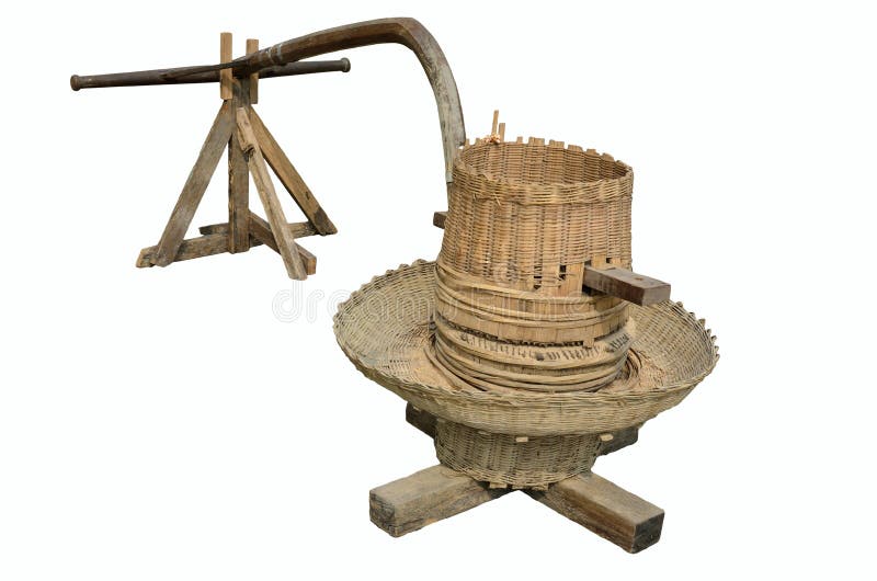 Rice milling tool handmade stock photo. Image of building - 23114636