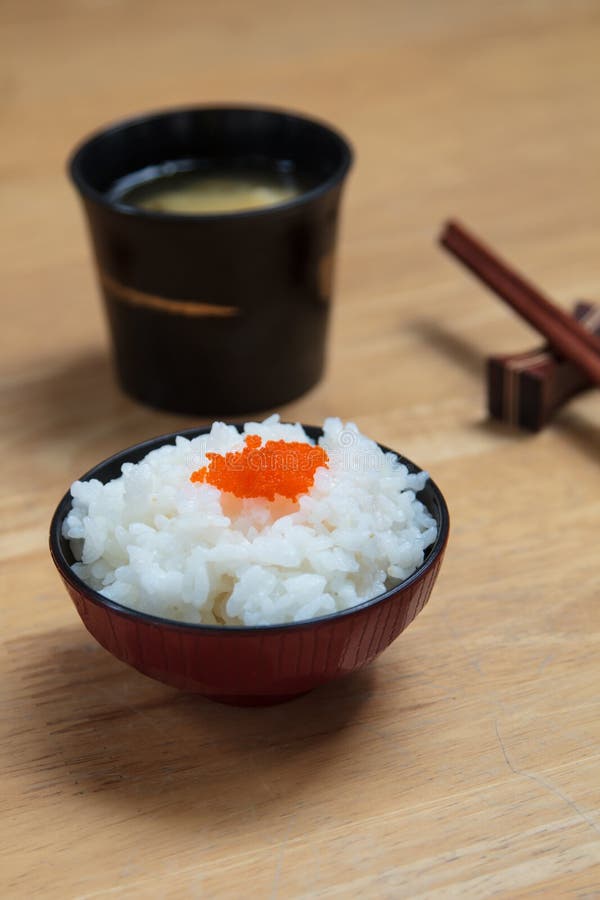 Rice and Miso soup stock image. Image of boiled, cuisine - 32921095