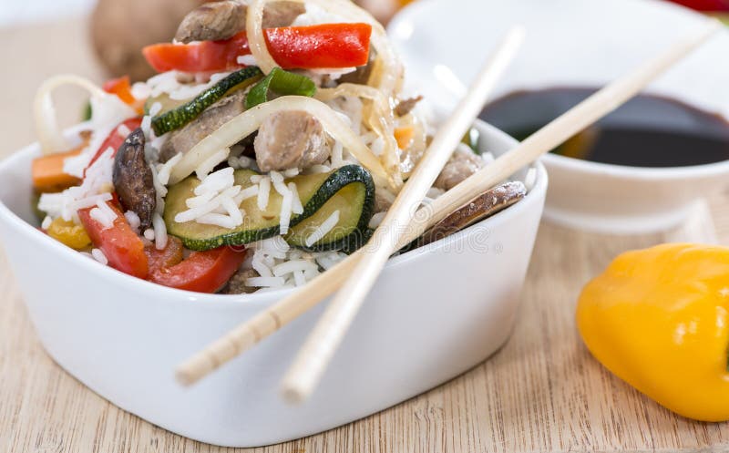 Rice with mixed Vegetables stock photo. Image of homemade - 37670680