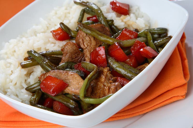 Rice with mixed vegetables stock photo. Image of decorated - 7936014