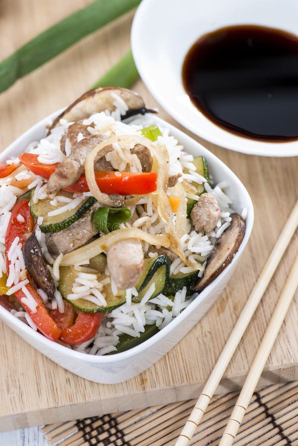 Rice with mixed Vegetables stock photo. Image of food - 36352820