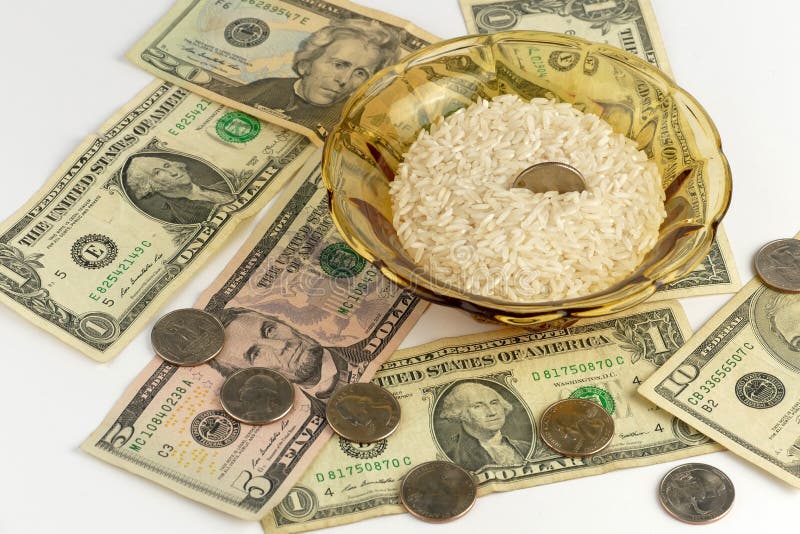 Rice Is An Important Economic Product Of Thailand. Stock Image - Image ...