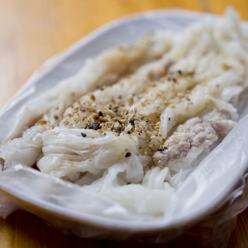 Rice noodle roll stock photo. Image of closeup, china - 52089604