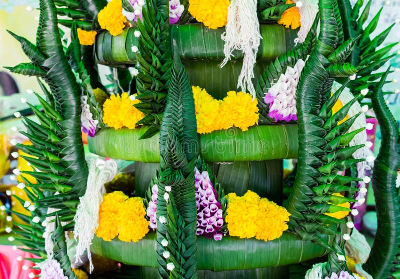 Rice Offering for the Worship in Buddhism Stock Photo - Image of ritual ...