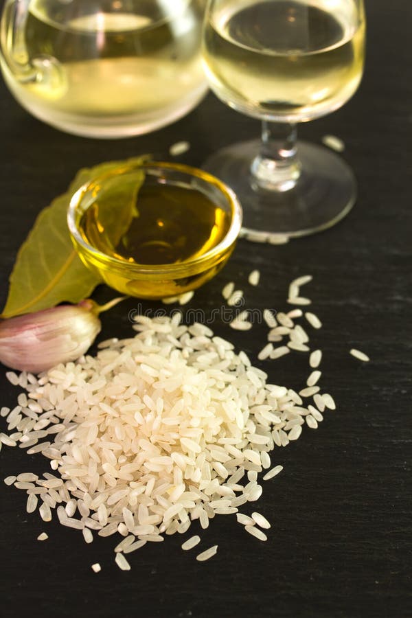 Rice with oil, whine stock photo. Image of wine, fresh - 48908200