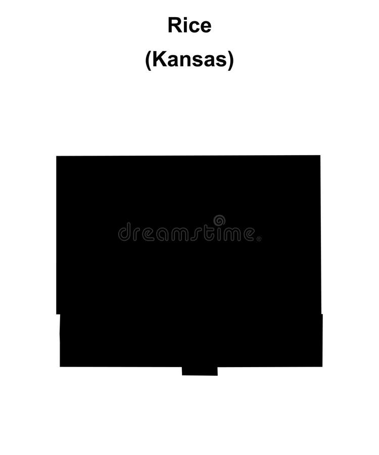 Rice outline map stock vector. Illustration of blank - 361549263