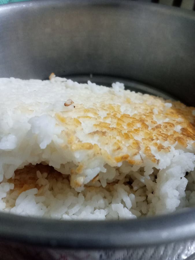 Rice over cooked stock photo. Image of brown, cooking - 263104320