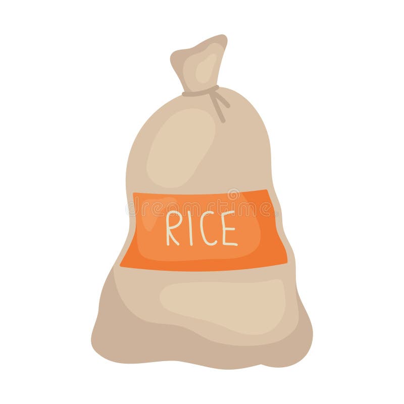 Rice pack bag product stock vector. Illustration of produce - 273125865
