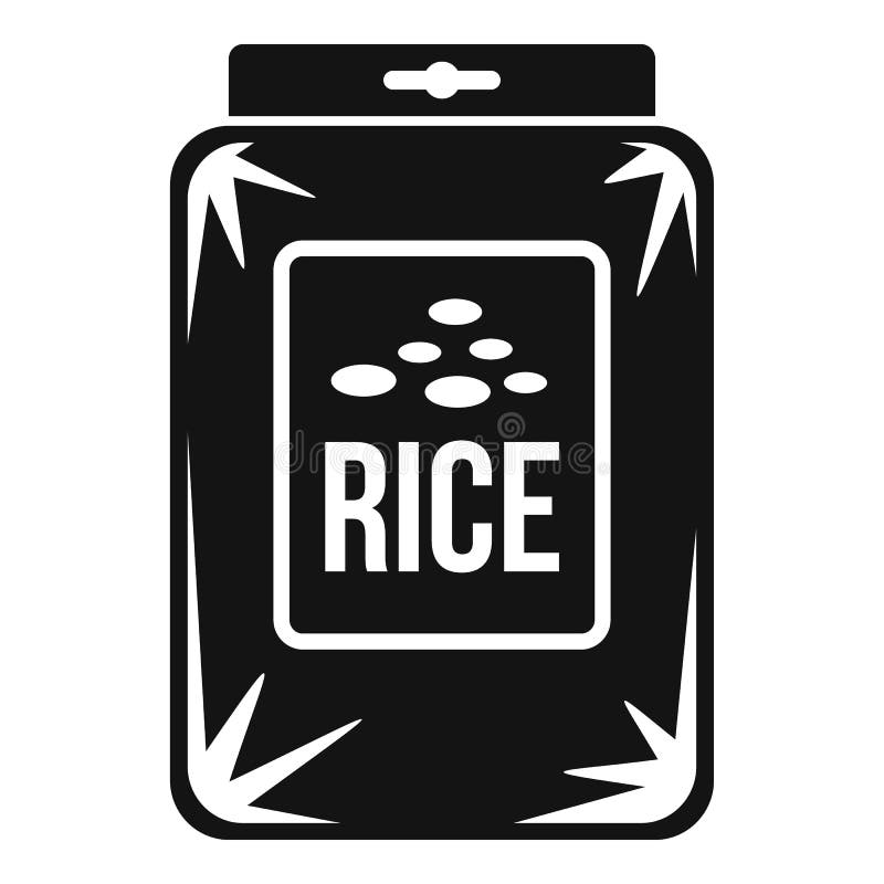 Rice Pack Icon, Simple Style Stock Vector - Illustration of healthy ...