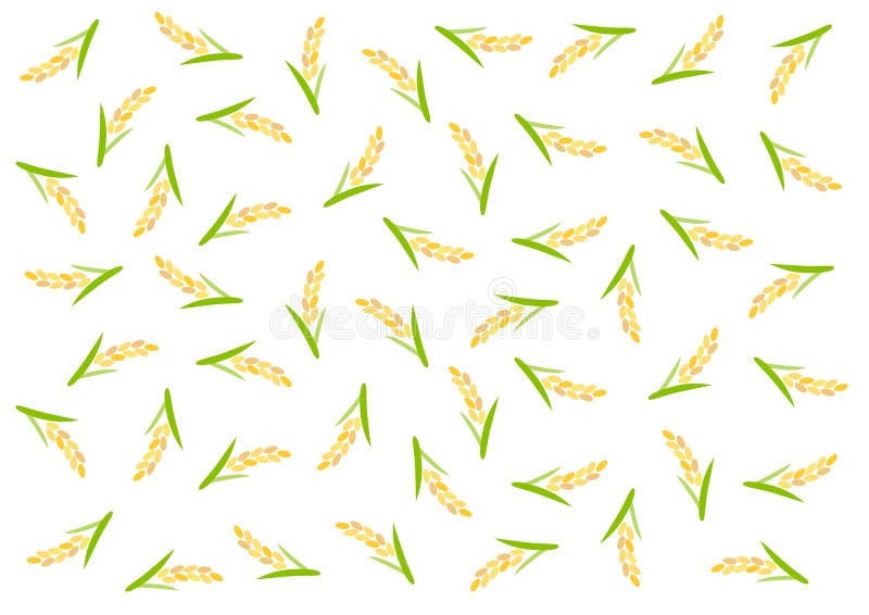 Rice Pattern Background Vector Illustration. for Background, Wallpaper ...