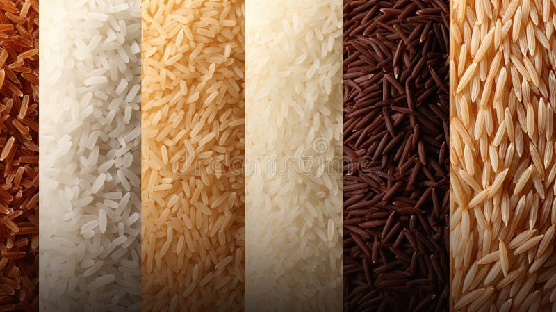 Rice Patterns with Rice Flakes Stock Illustration - Illustration of ...