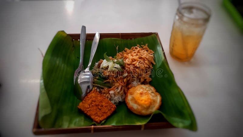 Rice Pecel Typical Food of East Java Stock Photo - Image of food, foods ...