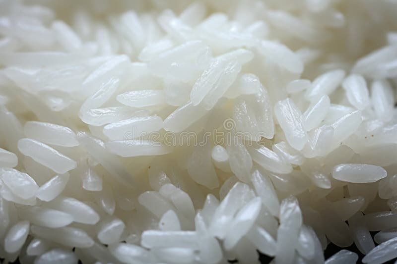 Rice Perfection Close Up of Beautifully Cooked and Presented White Rice ...