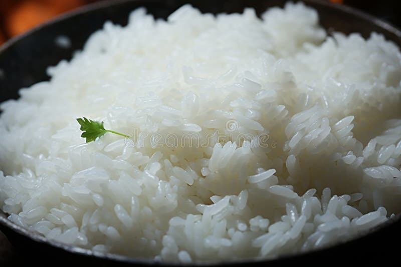 Rice Perfection Close Up of Beautifully Cooked and Presented White Rice ...