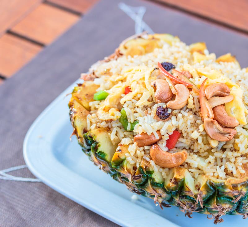 Rice with pineapple stock photo. Image of health, dinner - 57999968