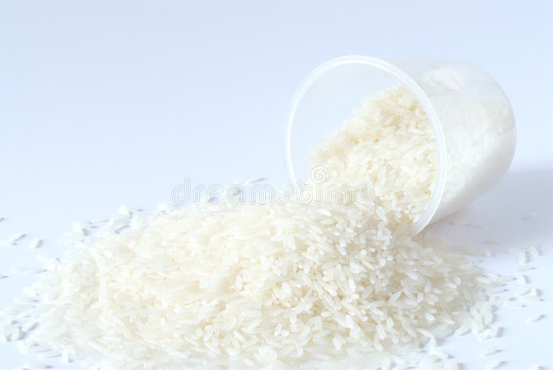 Rice in plastic bag. stock photo. Image of plastic, isolated - 6326864