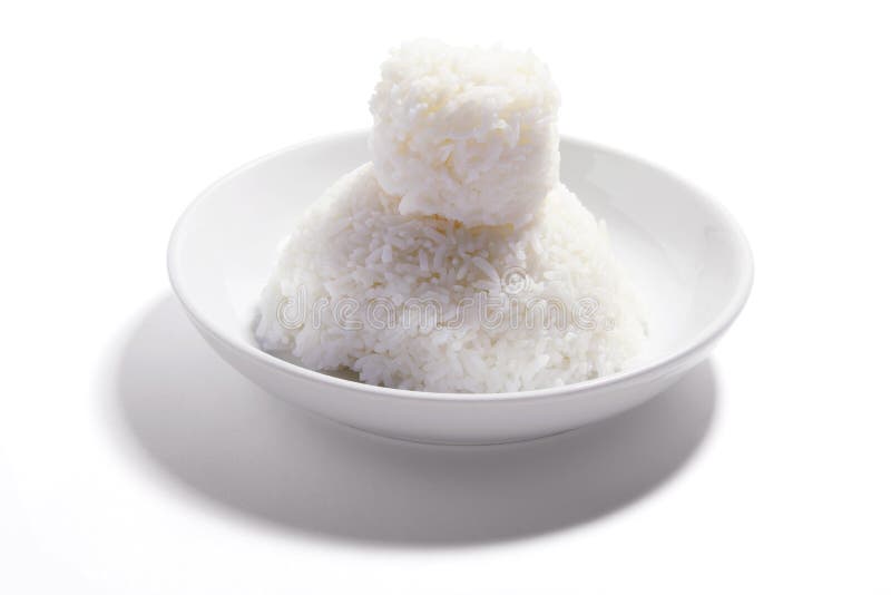 Rice on Plate stock image. Image of staple, healthy, diet - 28661809