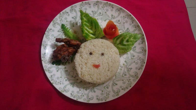 Rice plating stock image. Image of love, rice, enjoing - 117065347