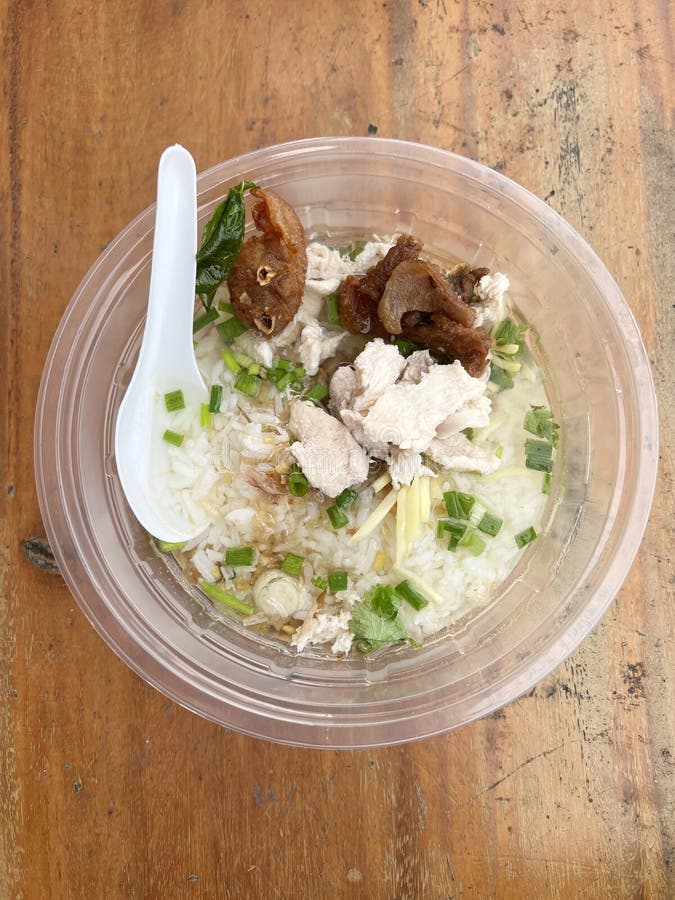 Rice and Pork Soup, Thai Food Stock Image - Image of gourmet, tasty ...