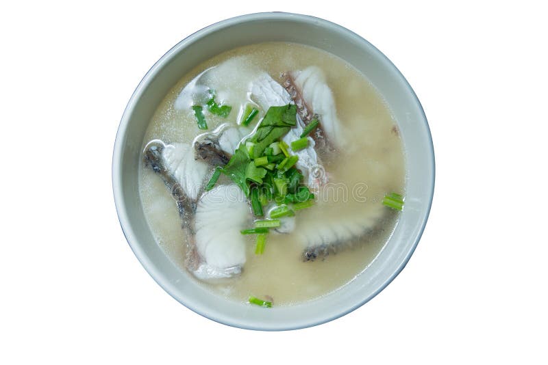 Rice porridge with fish stock image. Image of boiled - 74581365