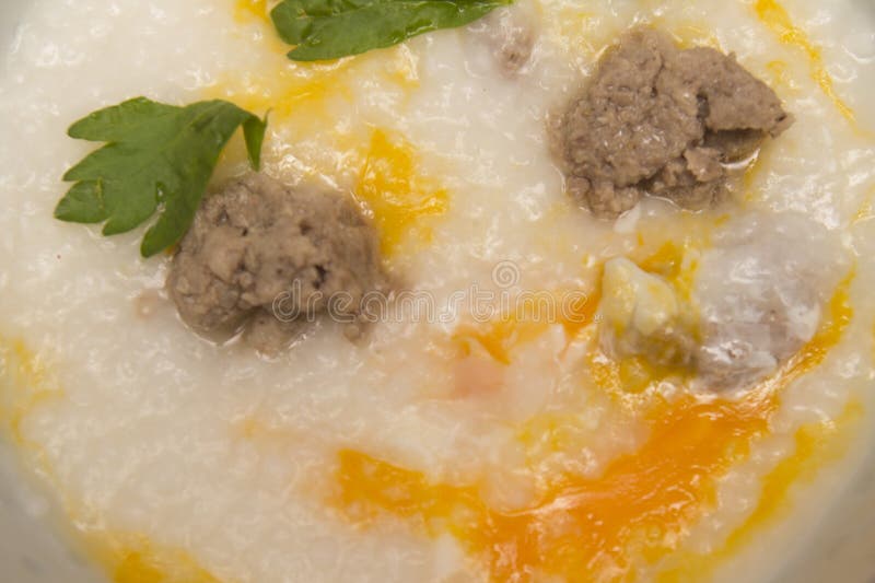 Rice Porridge, Rice Porridge Ghost Halloween Rice Soup with Meat, Egg ...