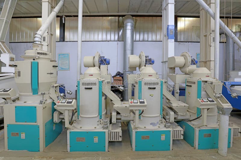 Rice Processing Machinery and Equipment Stock Image - Image of ...