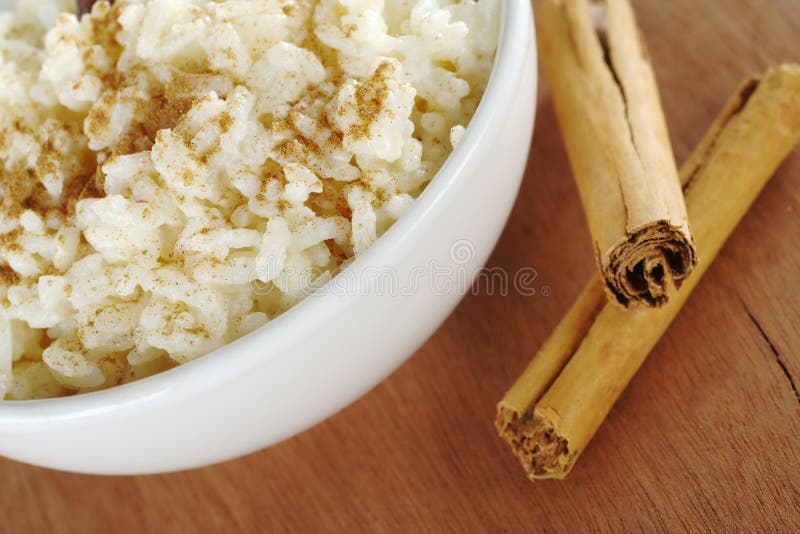 Rice Pudding with Cinnamon stock photo. Image of dairy - 18212950