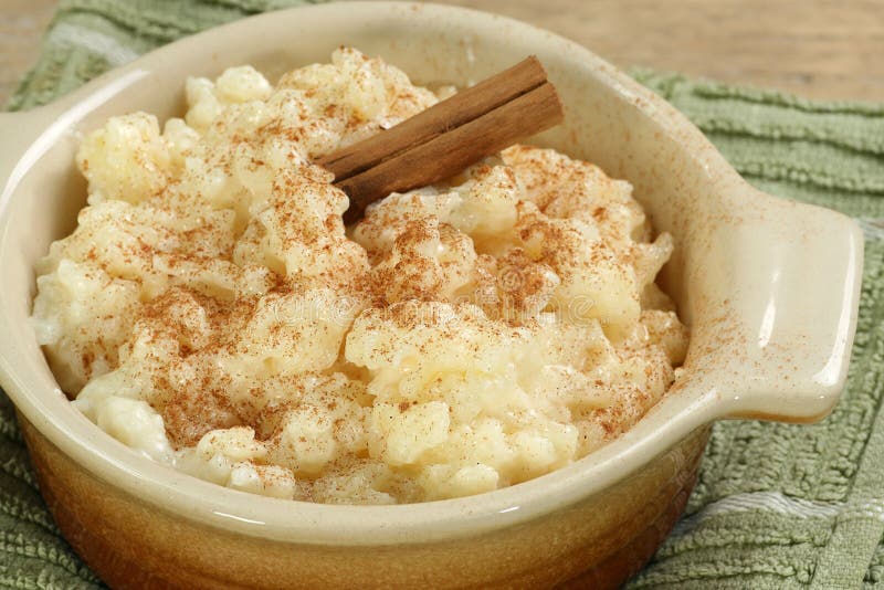 Rice pudding with cinnamon stock image. Image of british - 37717759