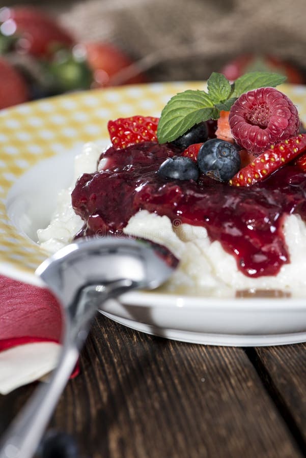 Rice Pudding stock photo. Image of portion, puree, fruit - 30407624