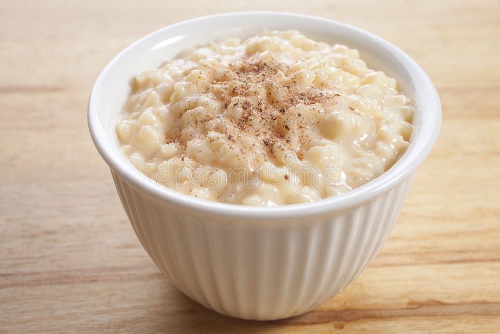 Rice Pudding with Nutmeg stock image. Image of nutmeg - 127278467