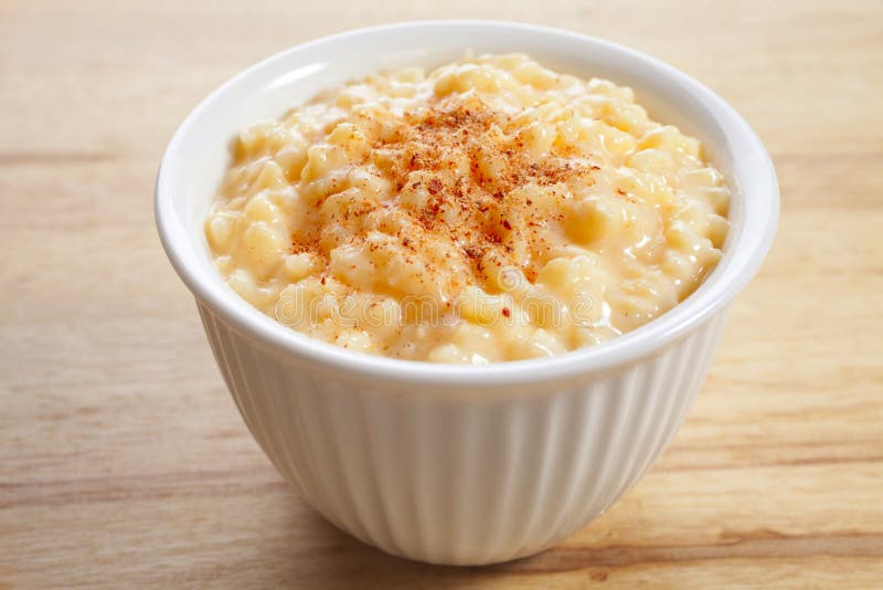 Rice Pudding with Nutmeg stock image. Image of sprinkle - 31865861