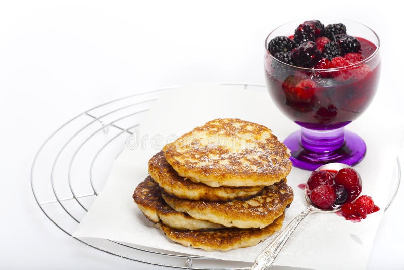 Rice pudding pancake stock image. Image of jelly, vanilla - 30471753