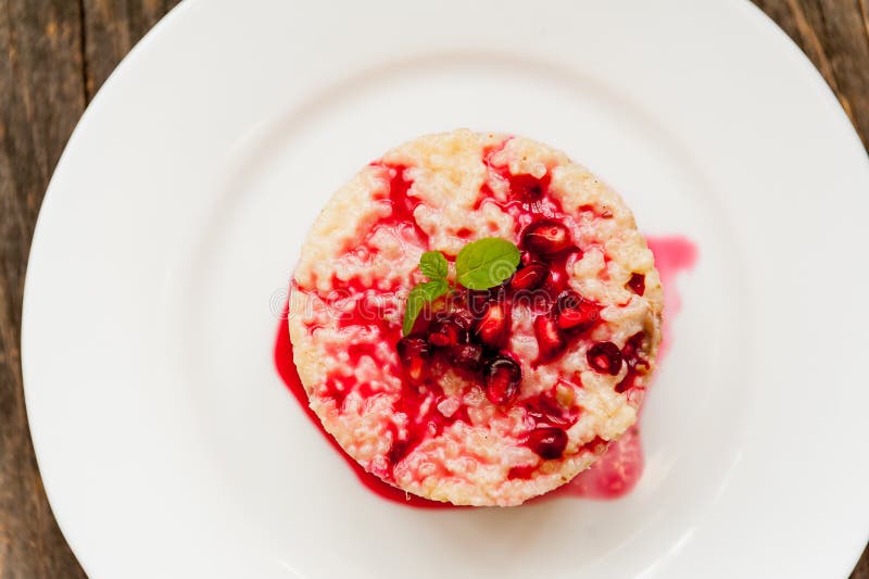 Rice pudding stock photo. Image of gourmet, cooked, arroz - 61444356