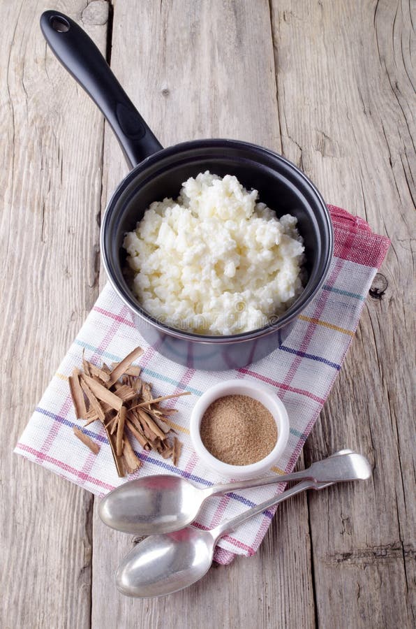Rice pudding in a pot stock photo. Image of cinnamon - 37858344