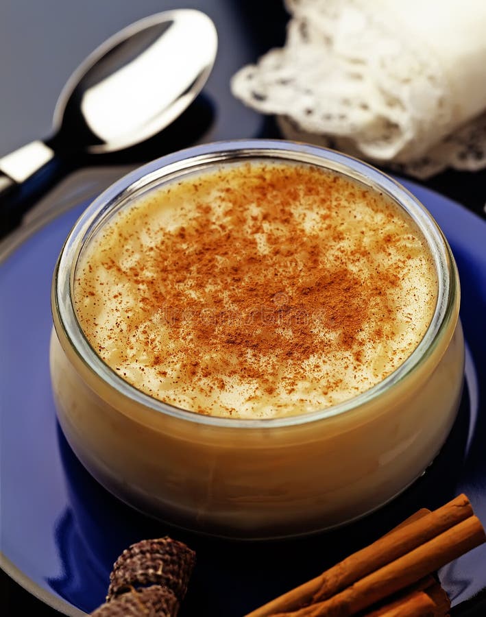 Rice Pudding. Typical Spanish Dessert Stock Image - Image of food ...