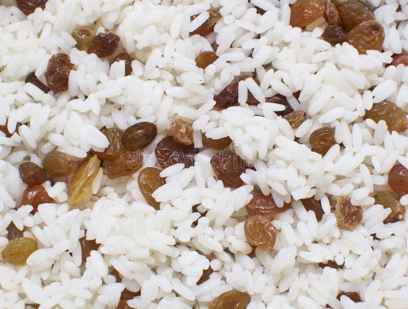 Rice with raisins stock photo. Image of cooking, diet - 29473034