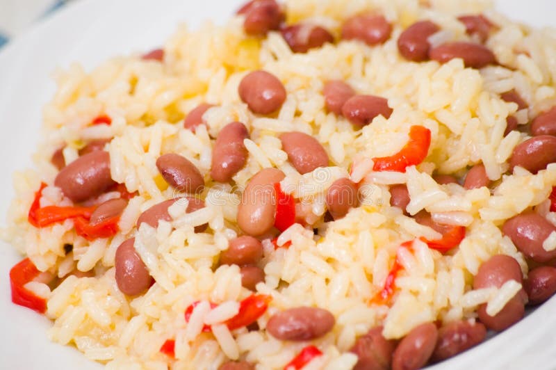 Rice with red beans stock photo. Image of kidney, healthy - 29789026