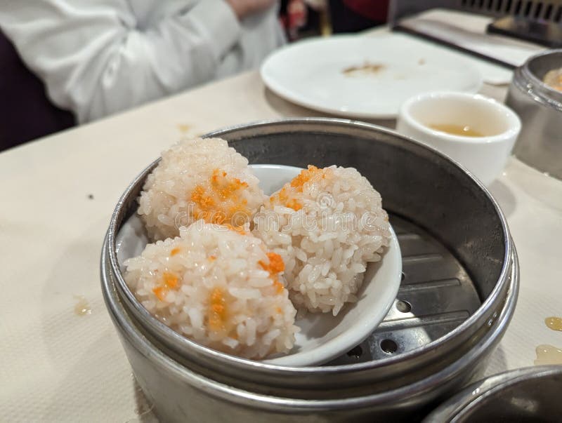 Rice roll shrimp dim sum stock image. Image of lunch - 267865301