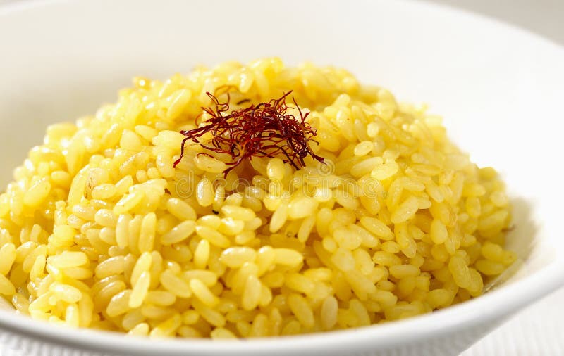 Rice with saffron stock image. Image of lifestyles, risotto - 9745577