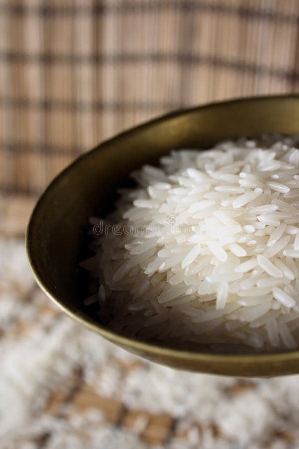 Rice on a scale stock image. Image of bowl, hunger, fresh - 3831211