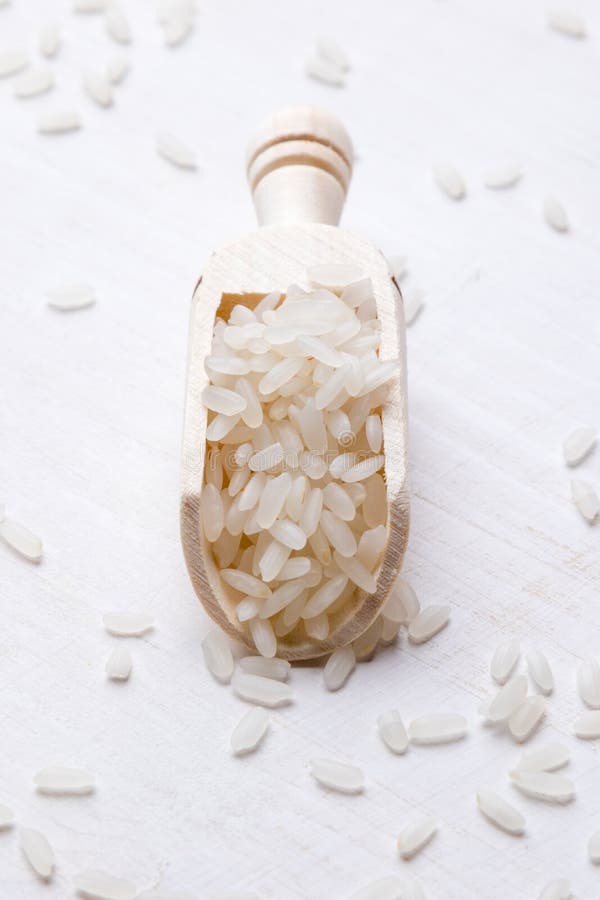 Rice with scoop stock photo. Image of asian, vegetarian - 73459634