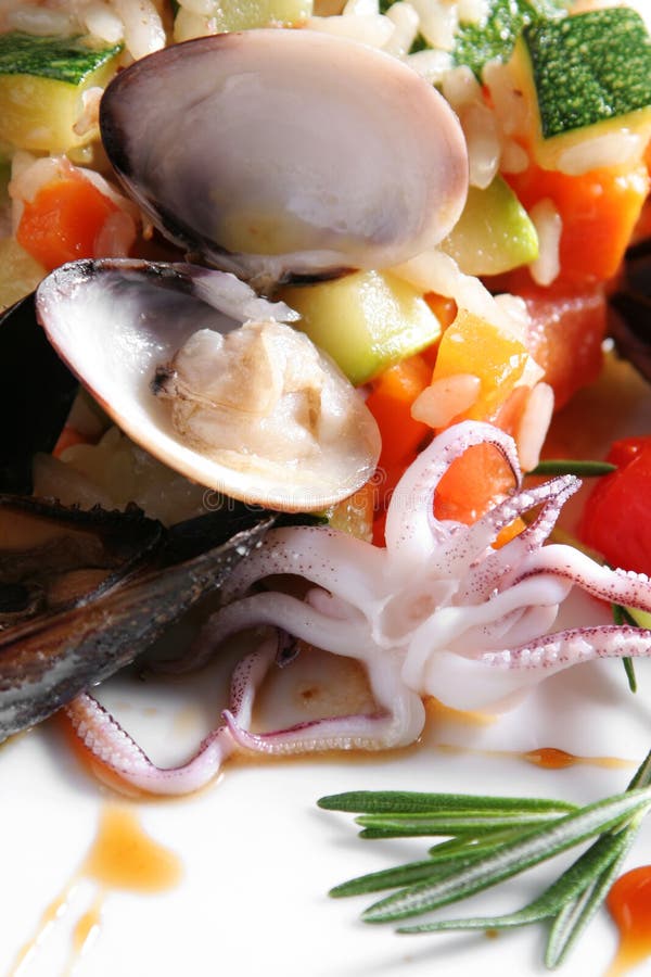 Rice with sea-food stock photo. Image of cooking, rice - 2280998