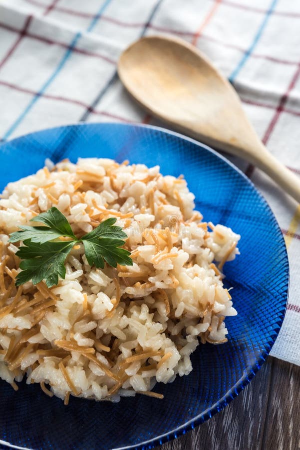 Plate of rice stock photo. Image of fresh, dish, calories - 107227610