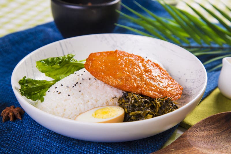 A Rice Set and a Drink on a Plate Stock Photo - Image of rice, produce ...