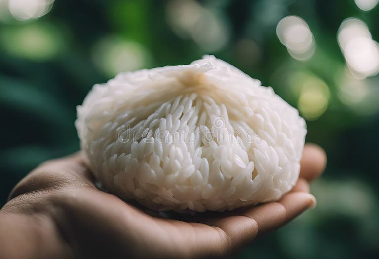 Rice Shape Sticky Wrapped Triangular Stock Illustration - Illustration ...