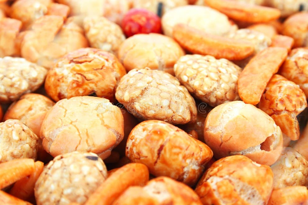 Rice snack stock photo. Image of detail, sesame, salt - 18212478