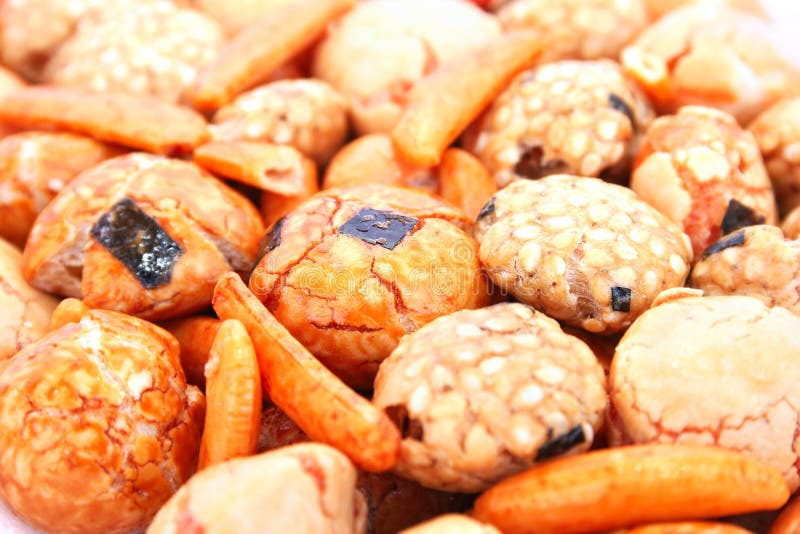 Rice snack stock photo. Image of crackers, coated, flavored - 18604596