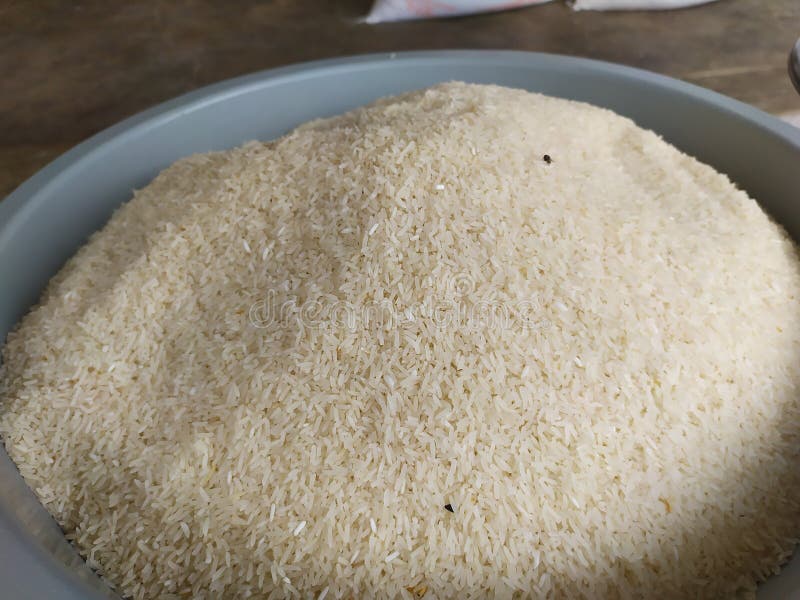 Rice Sold at the Rice Shop by the Roadside Stock Image - Image of white ...