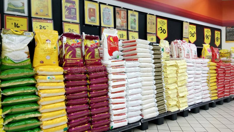 Rice Sold in Store in Singapore Editorial Stock Image - Image of ...