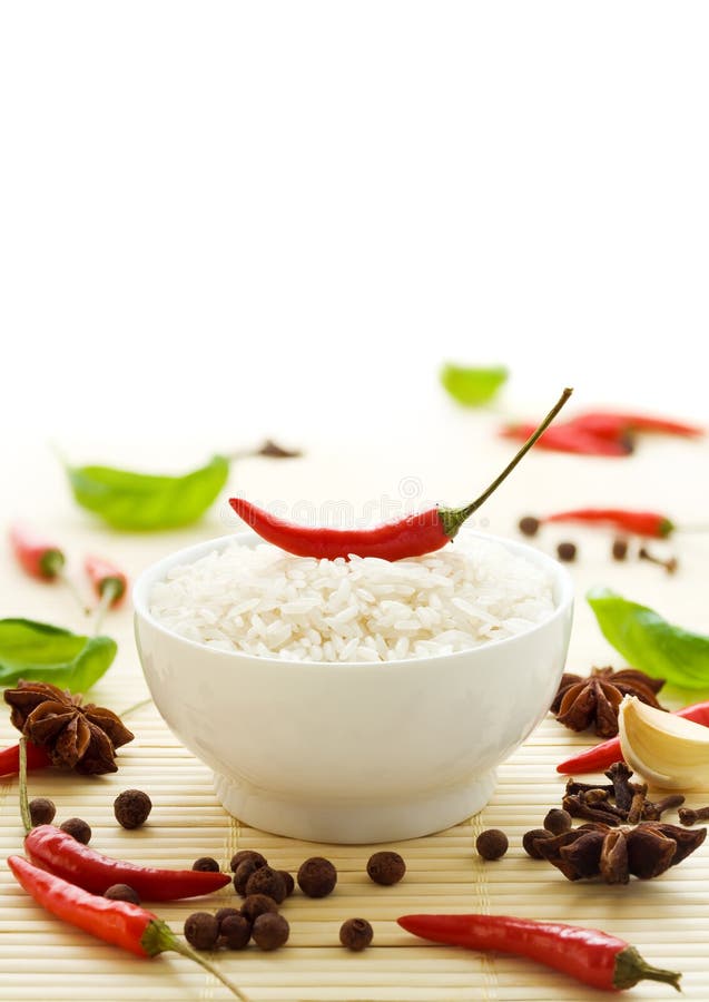 Rice and spices stock photo. Image of spices, star, food - 21438292